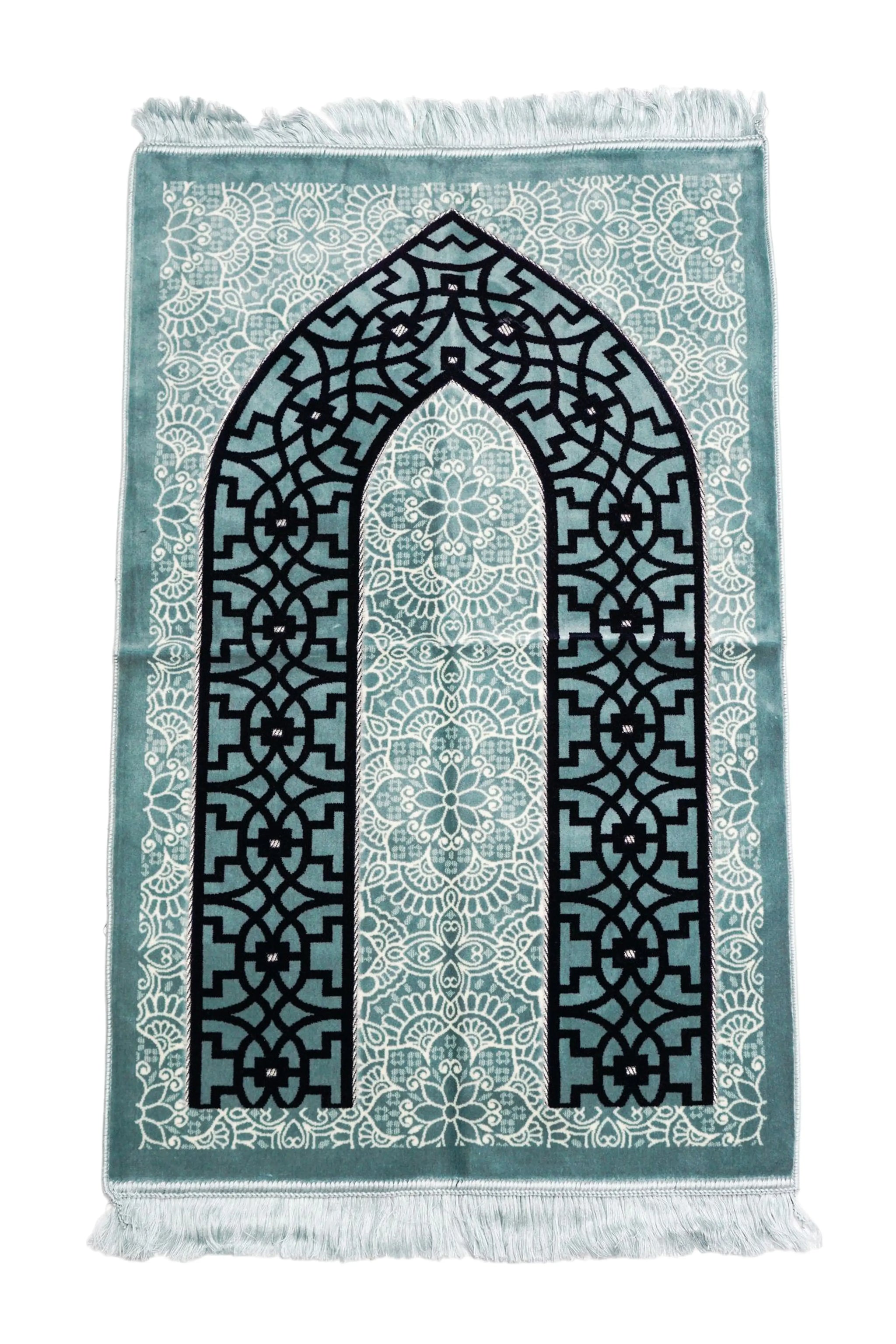 Turkish Luxury Velvet Soft Material Islamic Prayer Rug Janamaz ...