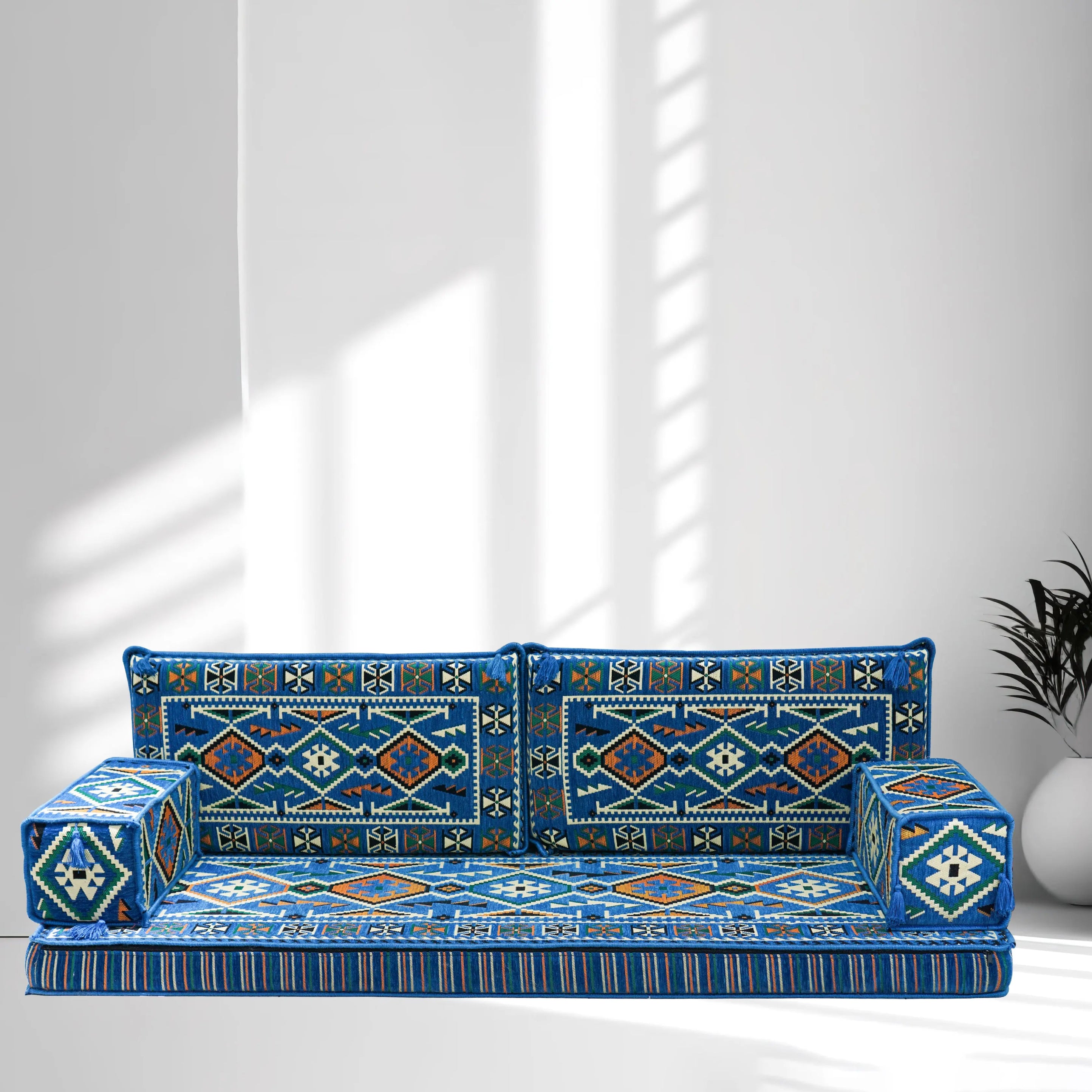 Arabic Majlis Sofa (Bed 10cm) Ottoman Floor Seating – almanaar Islamic ...