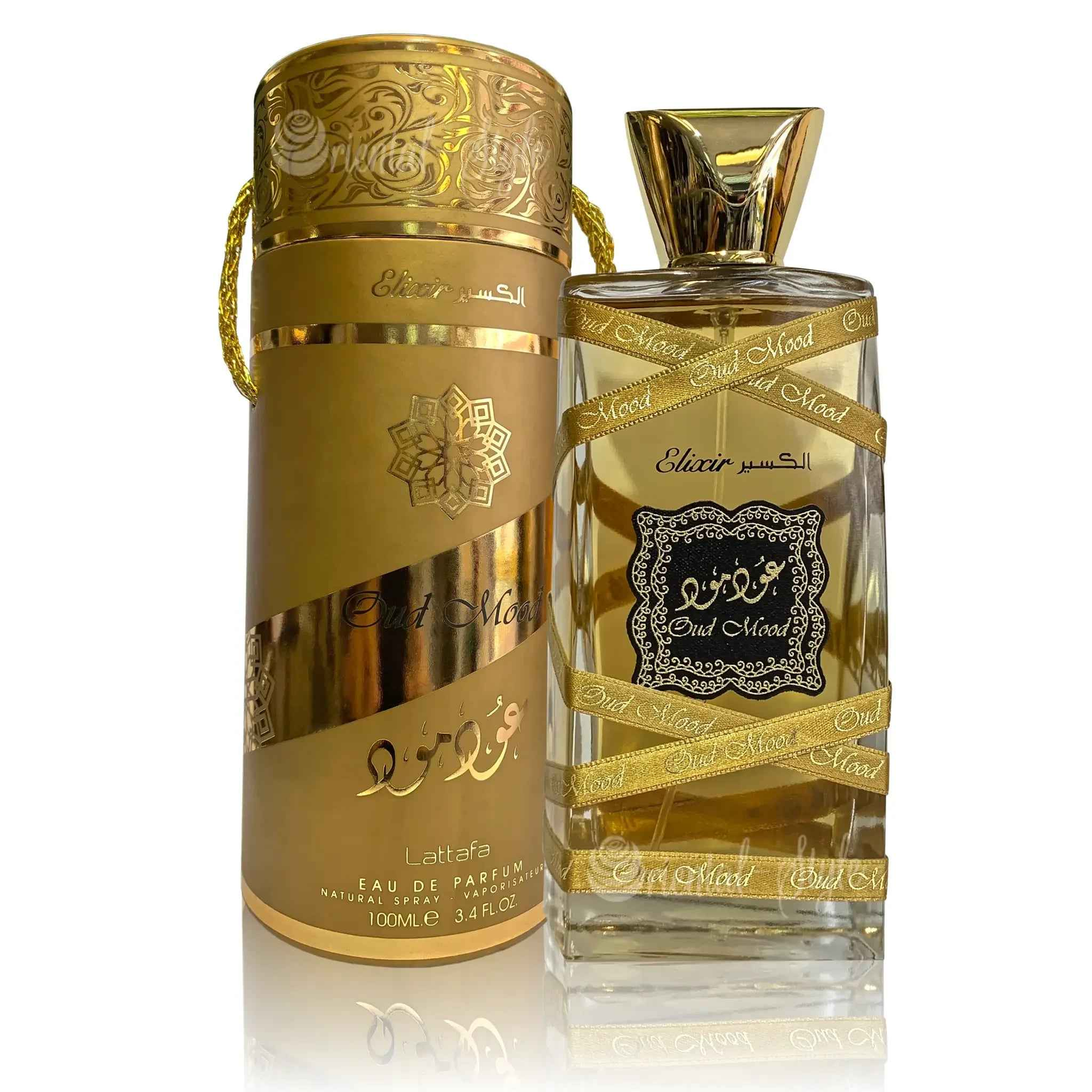 Oud Mood Elixir Eau De Parfum 100ml Lattafa – almanaar Islamic Store